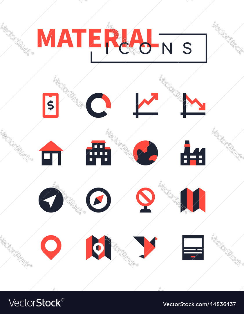 Geolocation and data statistics - flat design Vector Image