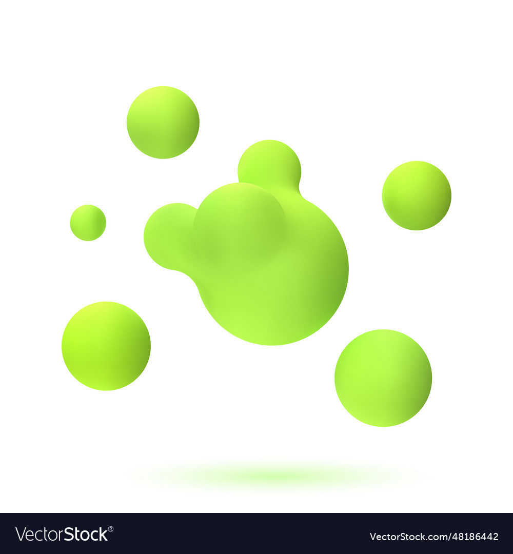 3d Abstract Blobs Set Royalty Free Vector Image