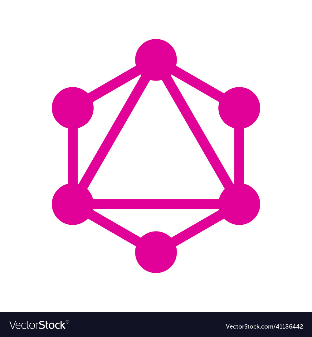 Graphql open-source data query and manipulation Vector Image