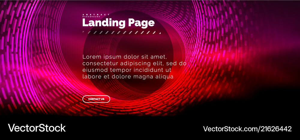 Neon glowing techno lines hi-tech futuristic Vector Image