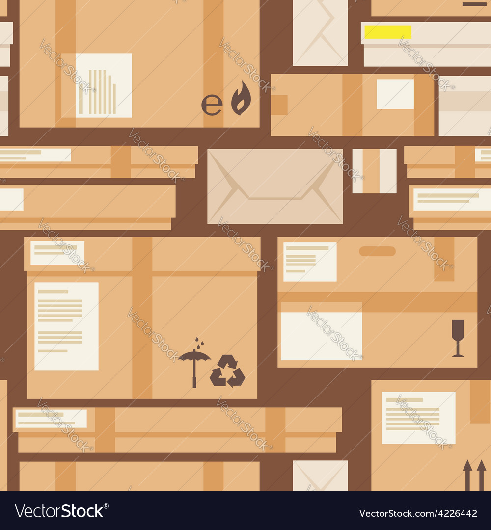 Package pattern Royalty Free Vector Image - VectorStock