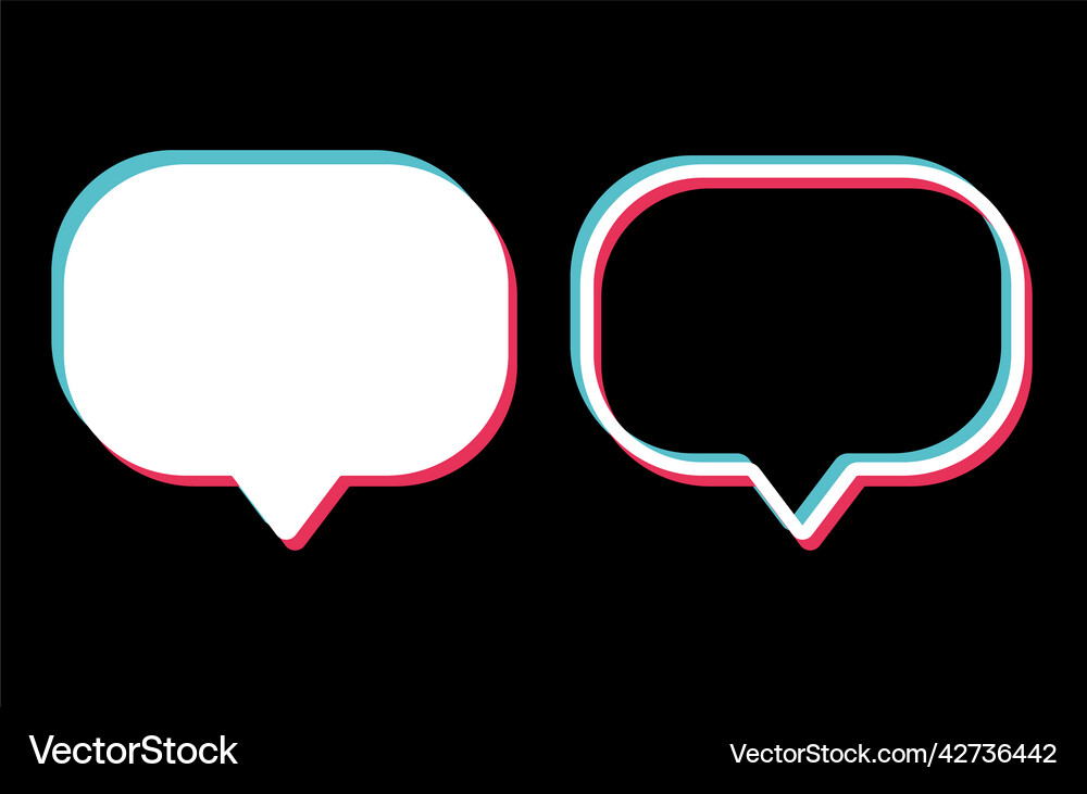 Speech bubble symbol isolated on background chat Vector Image