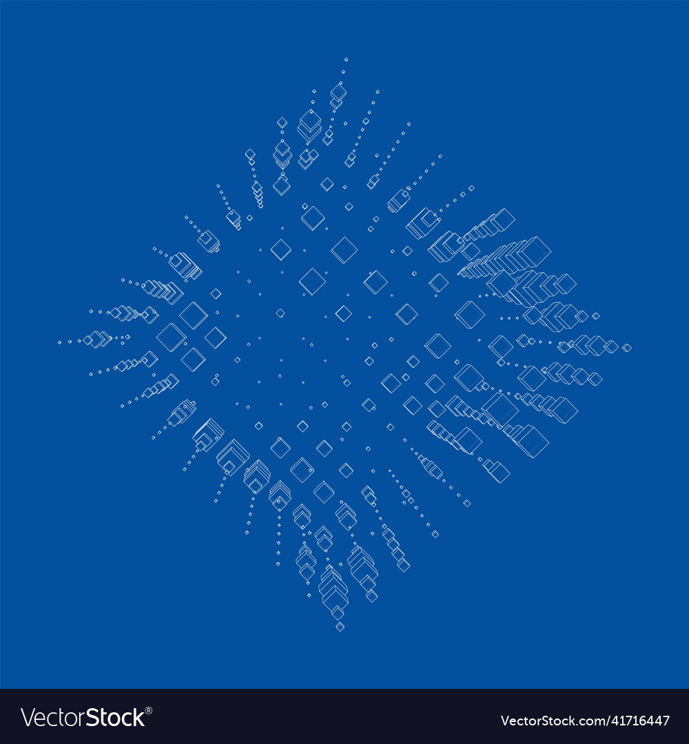 Abstract boxes background Royalty Free Vector Image