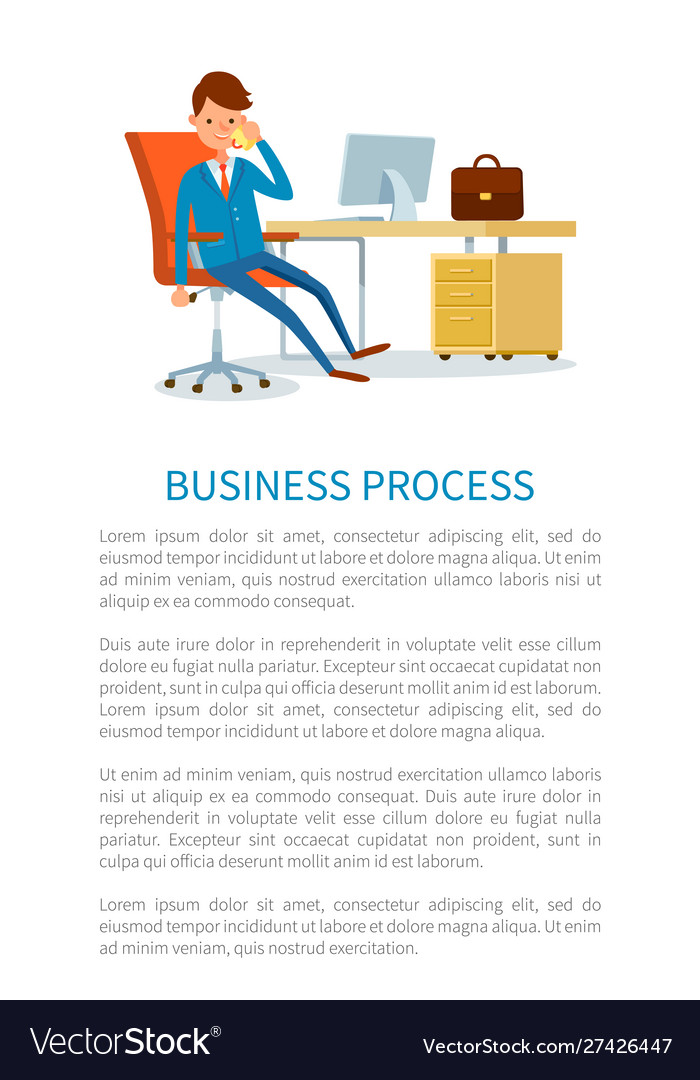 Business process businessman solving problems Vector Image