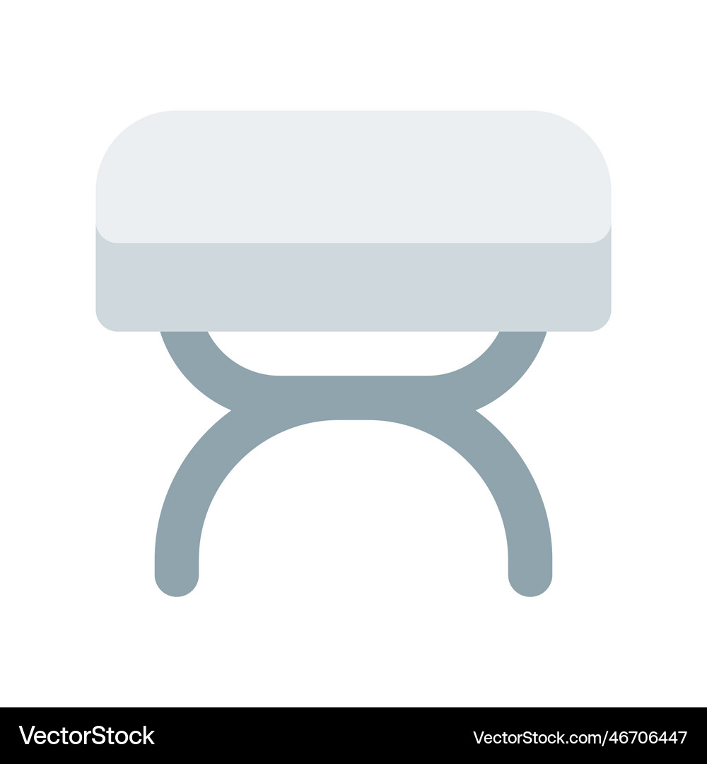Compact wooden curved curule chair Royalty Free Vector Image