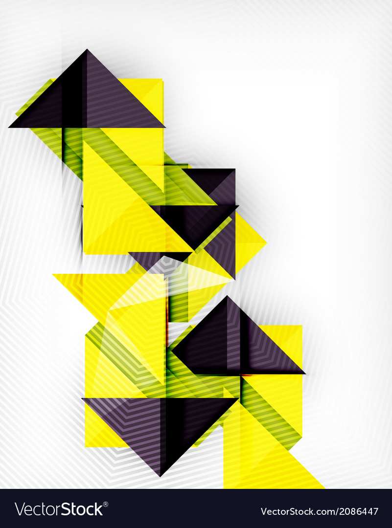 Triangle geometric shape abstract background Vector Image