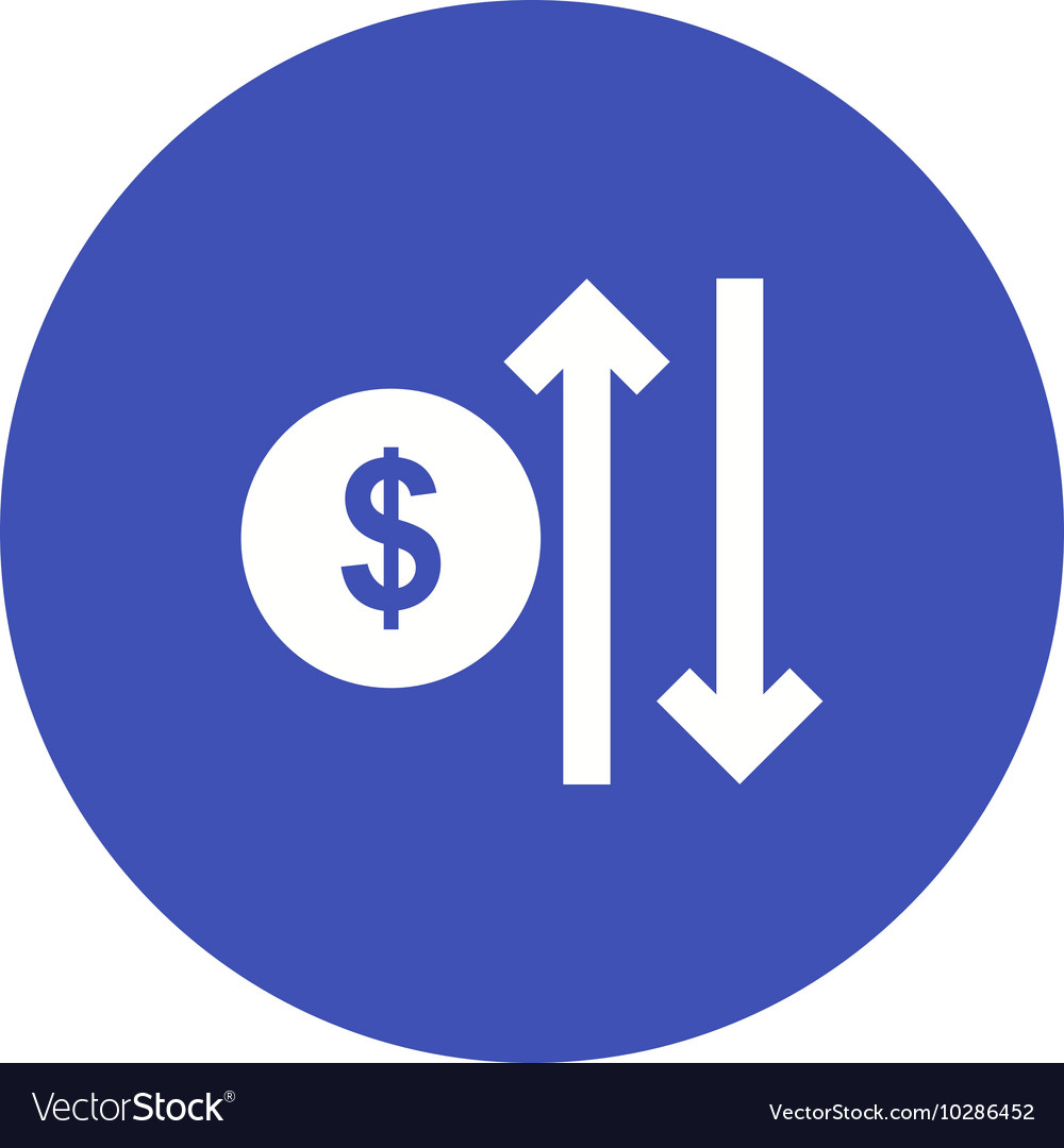 Increase and decrease in rate Royalty Free Vector Image
