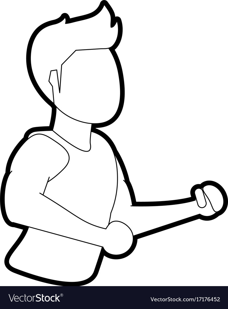 Isolated man cartoon design Royalty Free Vector Image Isolated man cartoon design Royalty Free Vector Image