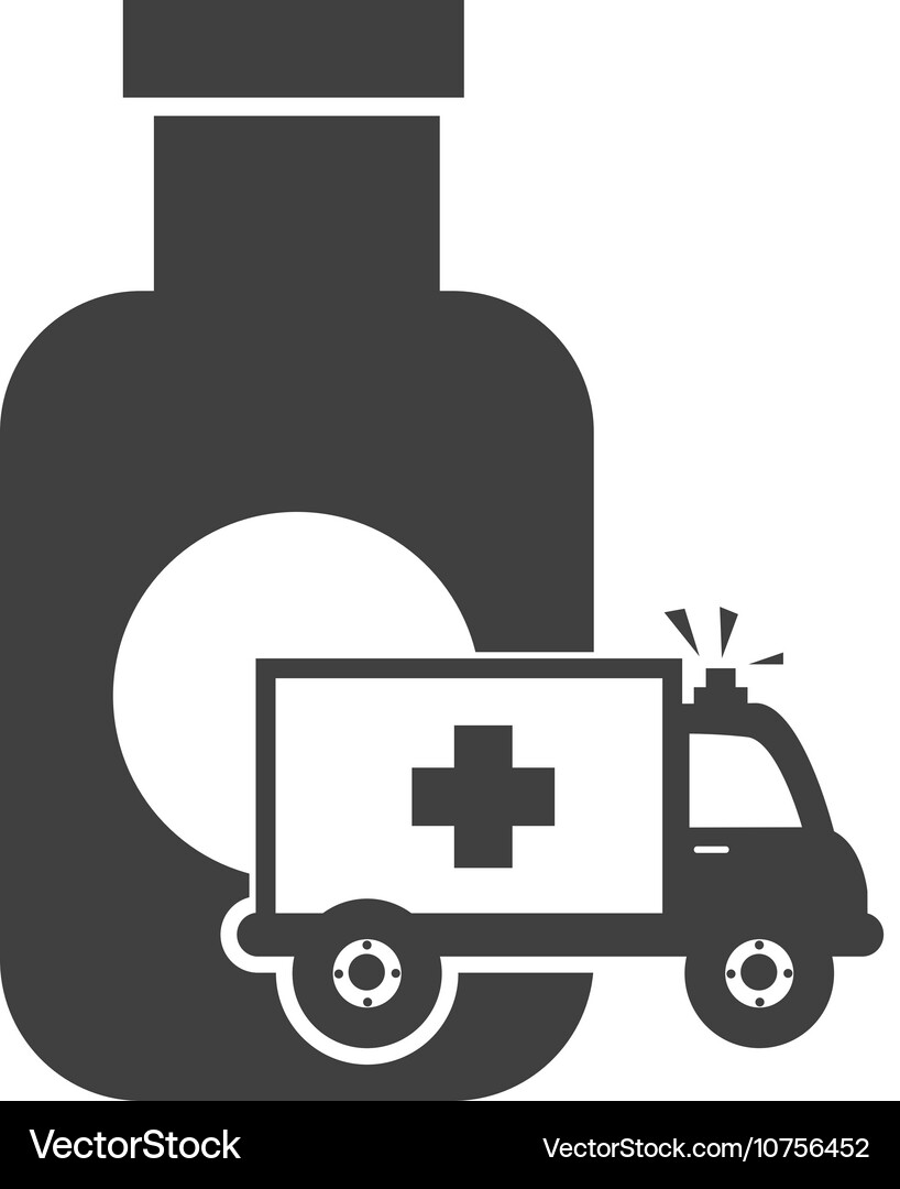 Medical medicine bottle Royalty Free Vector Image