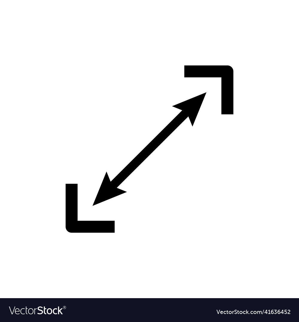 Scalable Icon In Flat Style Scalability Symbol Vector Image