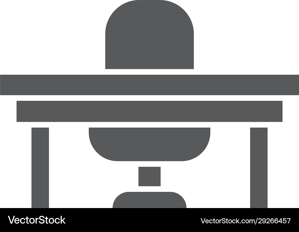 Chairs and table icon symbol isolated on white Vector Image