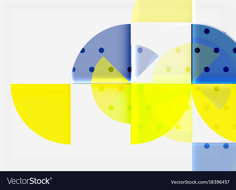 Circle elements on black background Royalty Free Vector