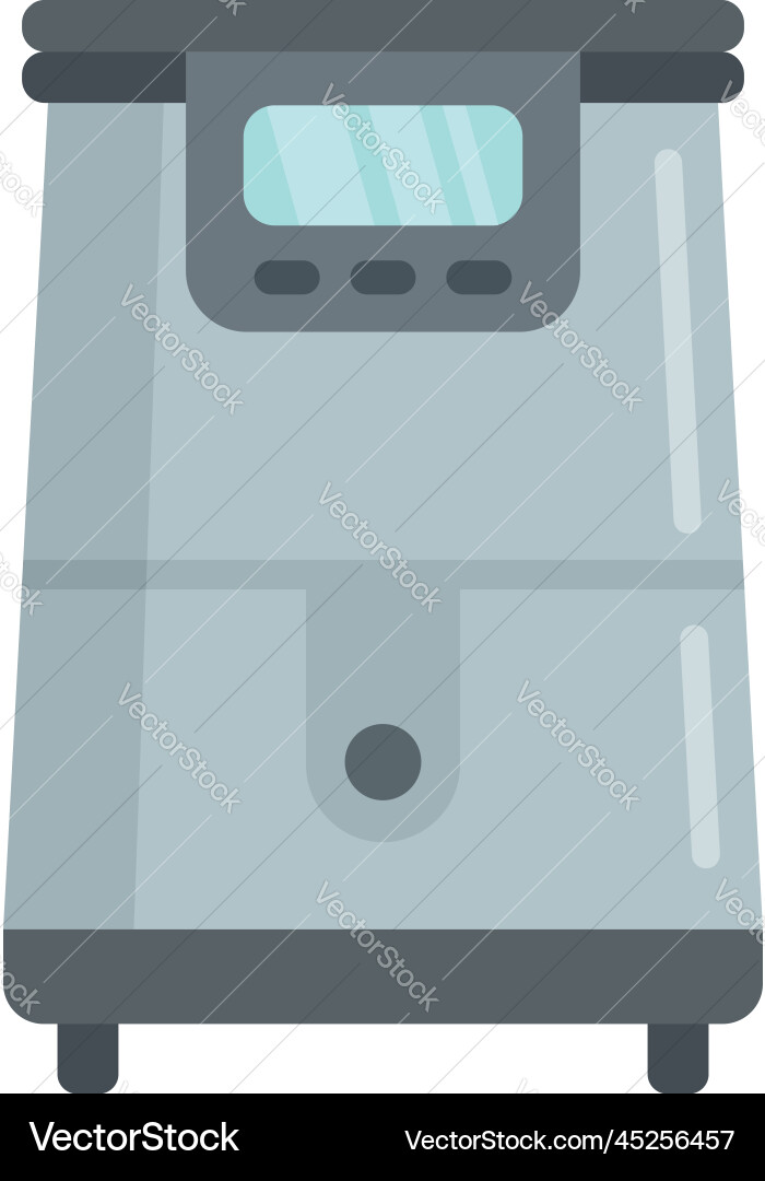 Deep fryer icon flat fry basket Royalty Free Vector Image