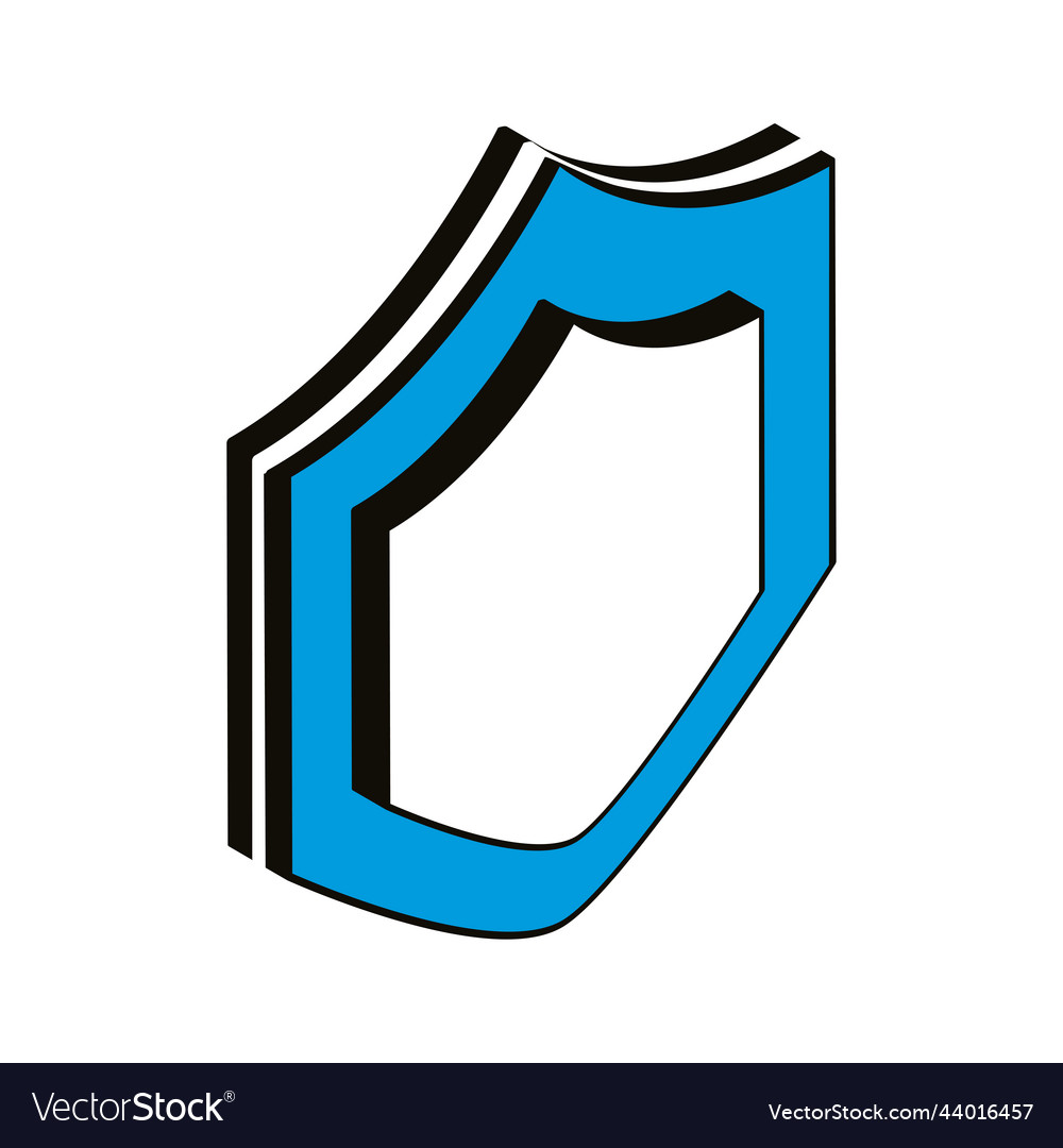 Security shield isometric Royalty Free Vector Image