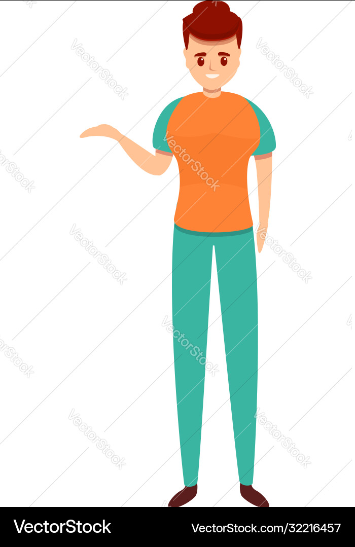 Shop assistant icon cartoon style Royalty Free Vector Image