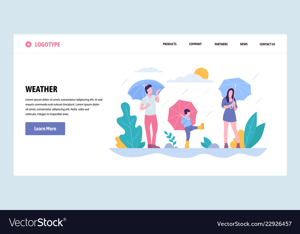 Web site gradient design template happy Royalty Free Vector Web site gradient design template happy Royalty Free Vector