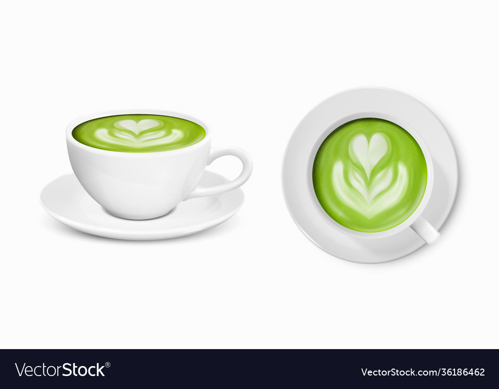 3d realistic ceramic white coffee mug cup Vector Image