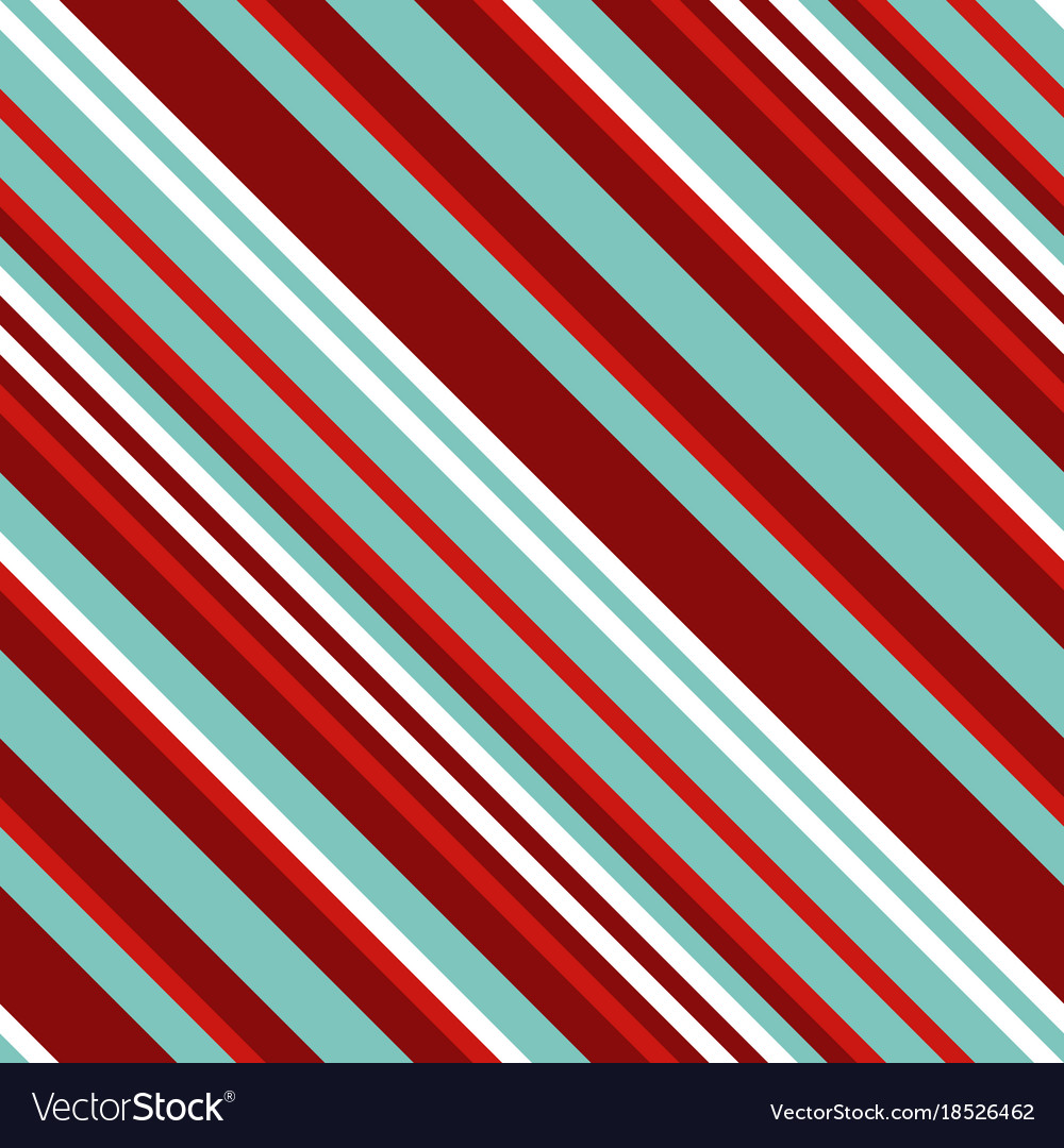 Christmas diagonal striped seamless pattern Vector Image