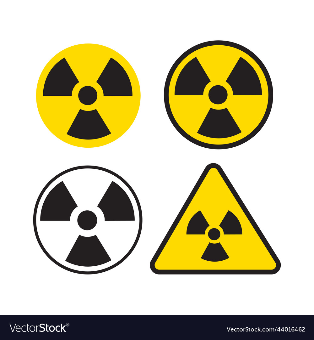 Danger radiation toxic icon Royalty Free Vector Image Danger radiation toxic icon Royalty Free Vector Image