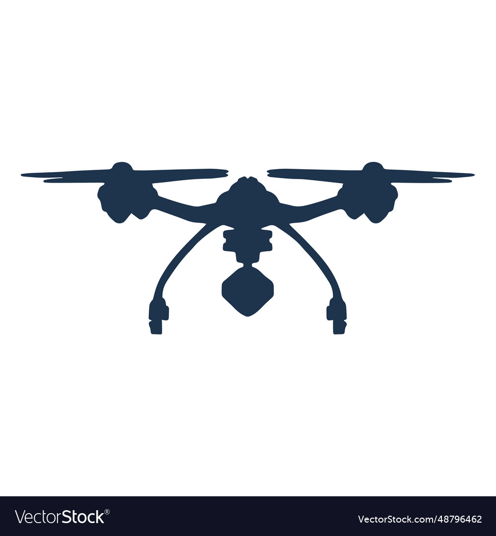 Drone quad thin Royalty Free Vector Image - VectorStock