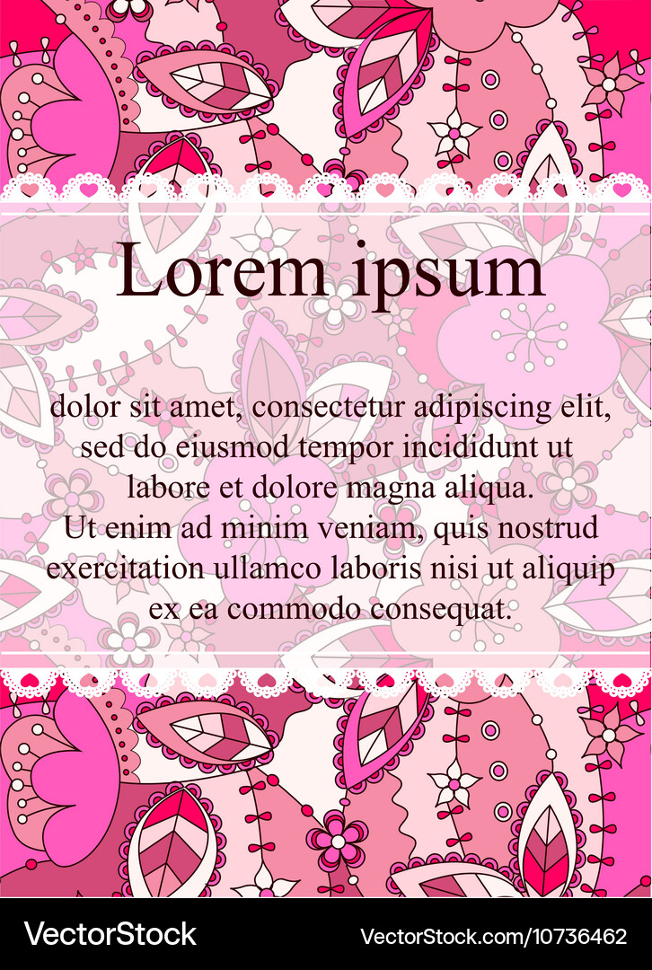 Floral business crad Royalty Free Vector Image