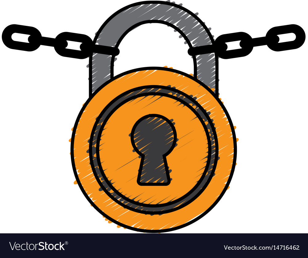 Security padlock icon Royalty Free Vector Image