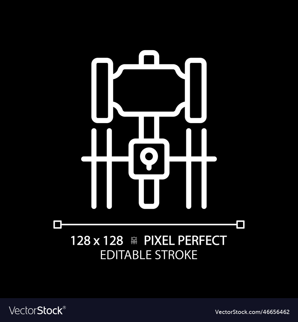 Sentencing pixel perfect white linear icon Vector Image Sentencing pixel perfect white linear icon Vector Image