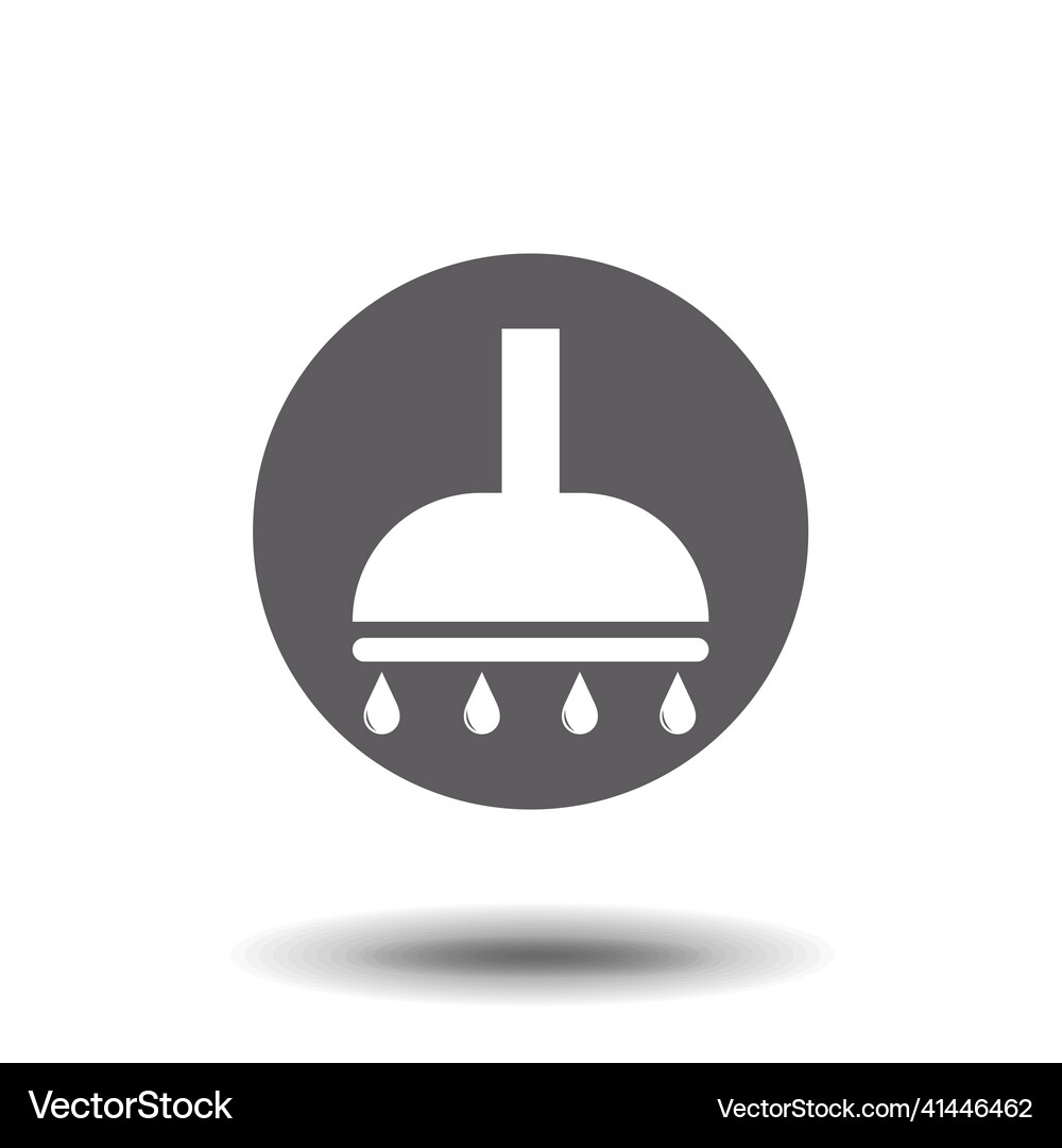 Shower icon in trendy flat style isolated Vector Image