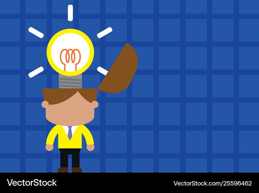 Surging innovative bright inspiration standing Vector Image