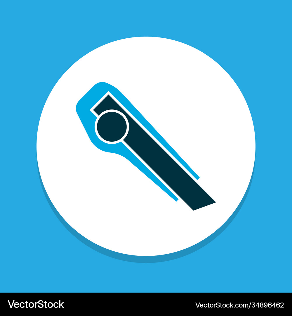 Utility knife icon colored symbol premium quality Vector Image