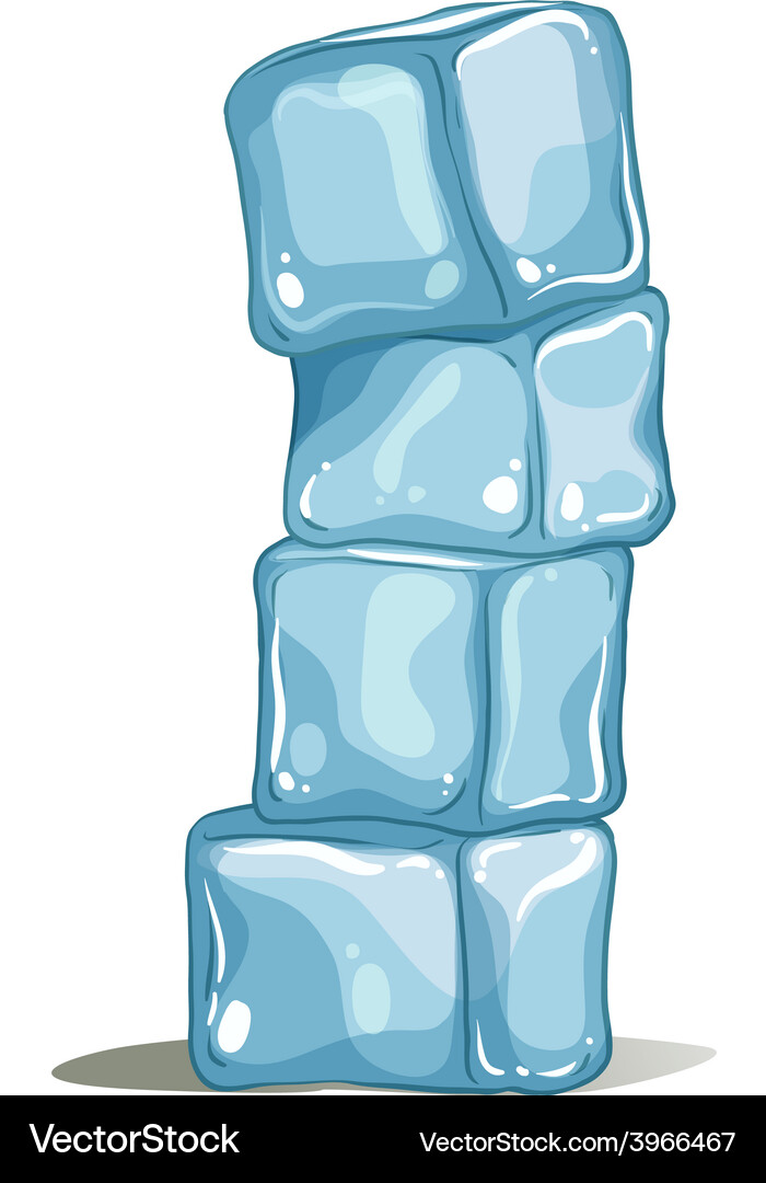 A pile of icecubes Royalty Free Vector Image - VectorStock