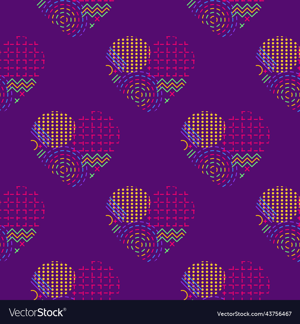 A seamless pattern featuring repeating abstract Vector Image