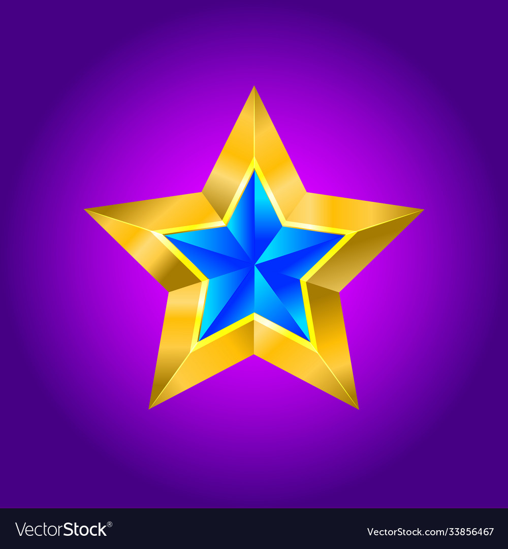 Abstract star background overlying shapes Vector Image