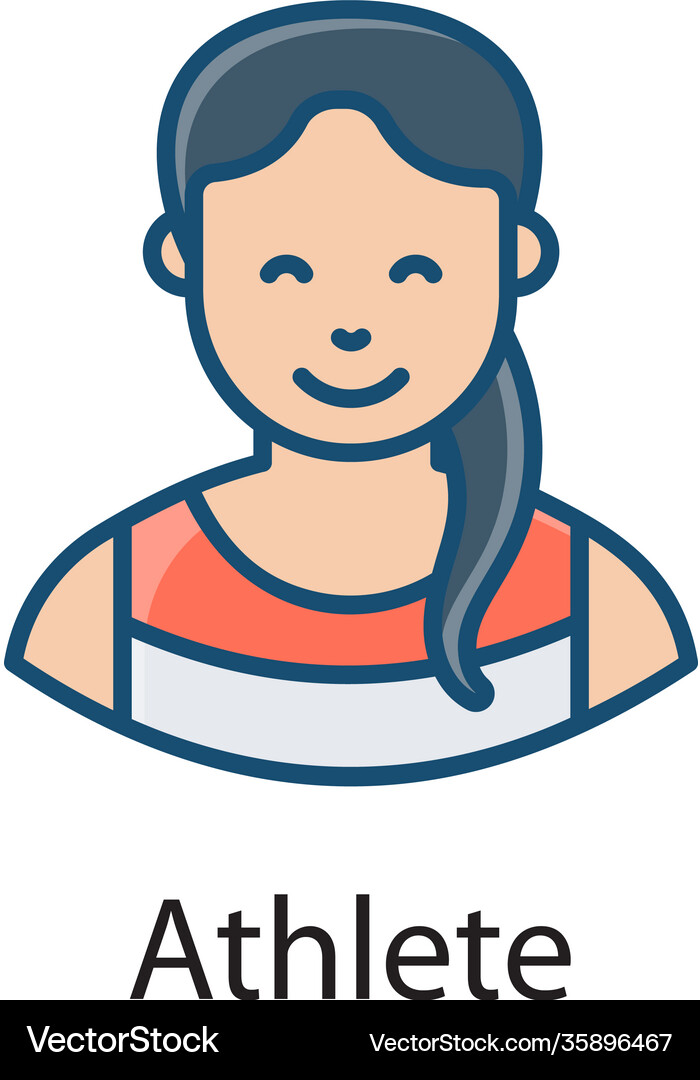 Athlete Royalty Free Vector Image - VectorStock