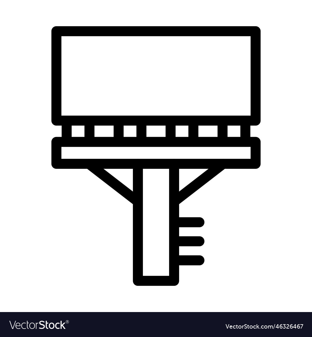 Billboards thick line icon for personal Royalty Free Vector
