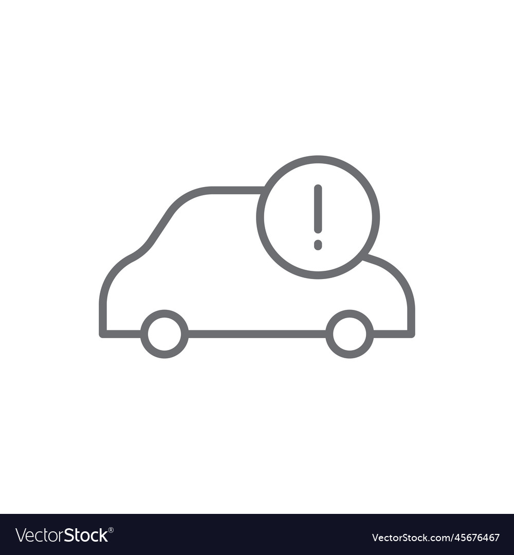 Car error icon Royalty Free Vector Image - VectorStock