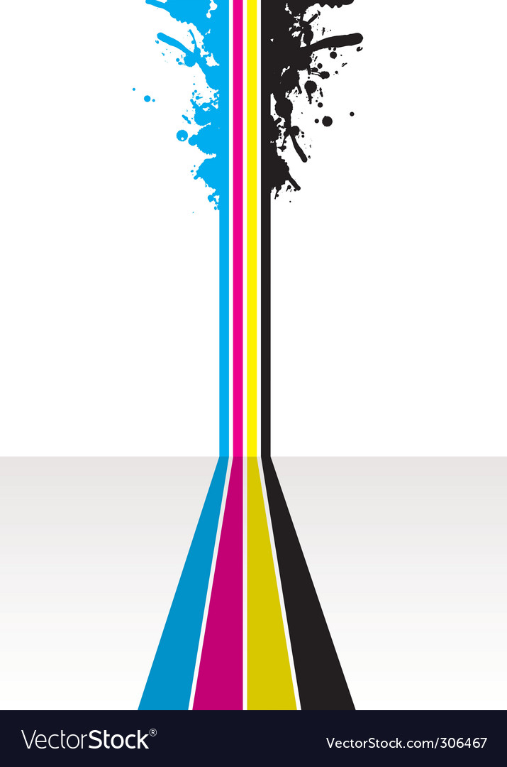 CMYK Splash Effect Royalty Free Vector Image - VectorStock