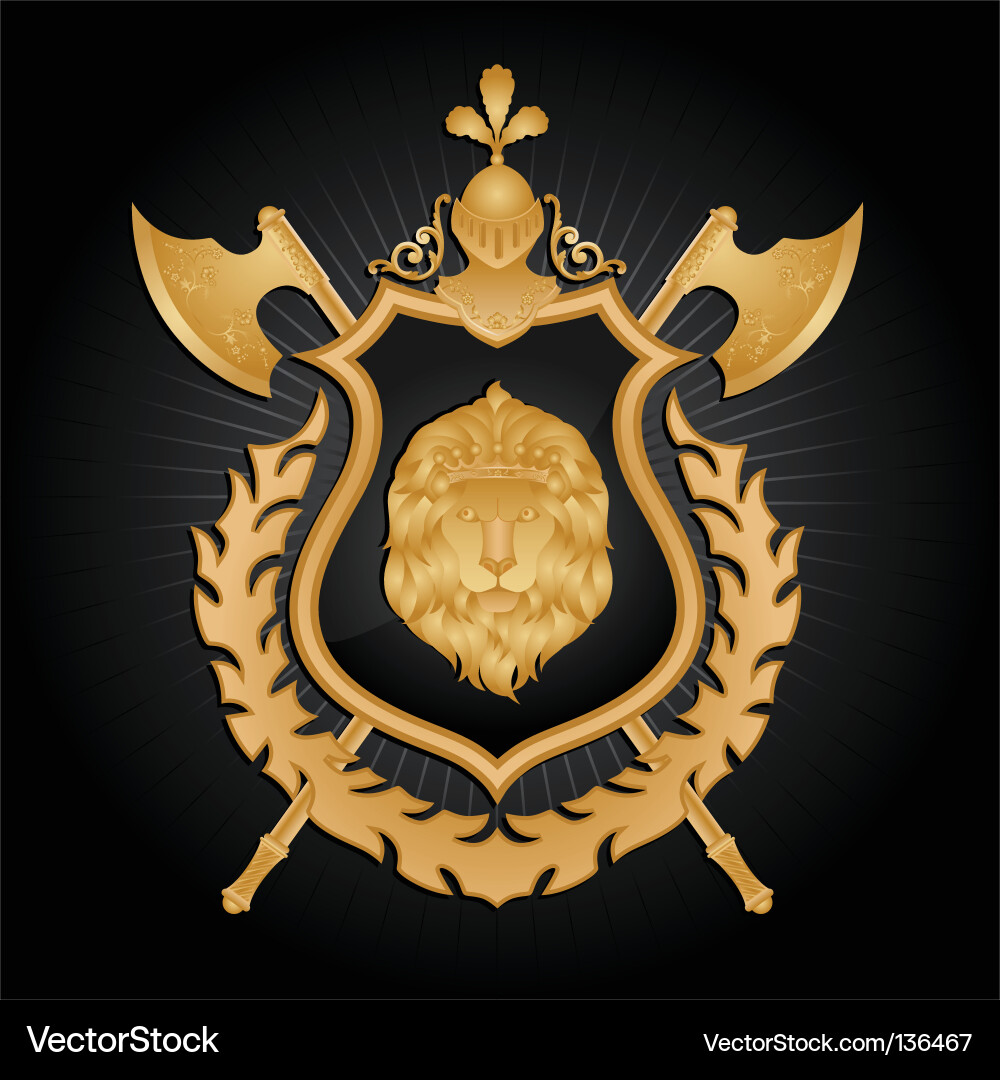 Heraldry coat of arms Royalty Free Vector Image