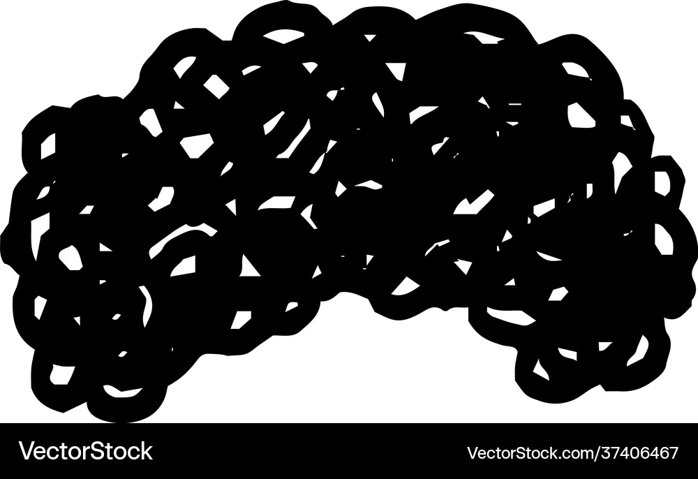 Monochrome cartoon symbol when disappointed Vector Image