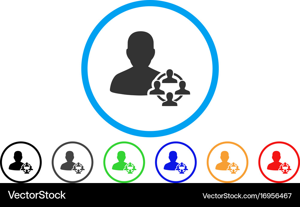 Politics rounded icon Royalty Free Vector Image