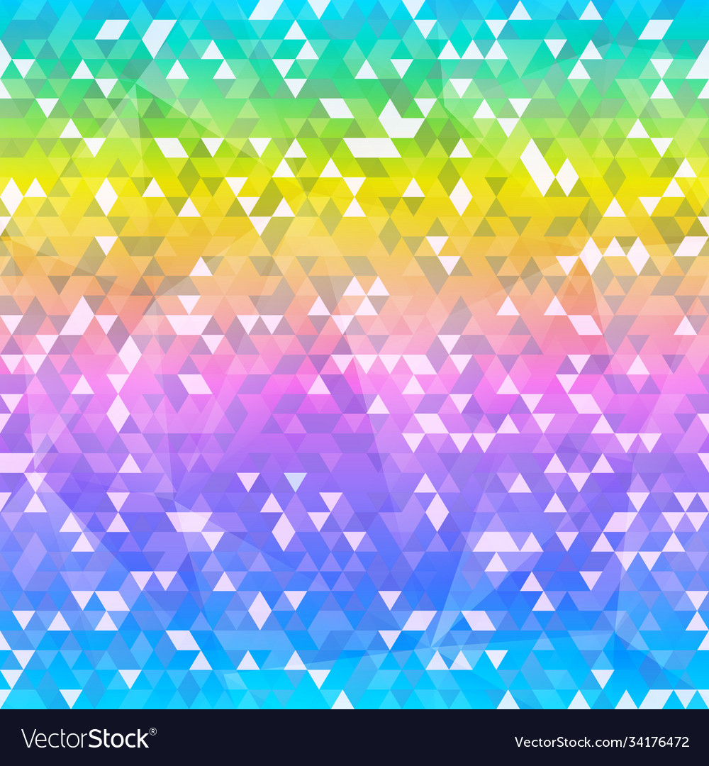 Bright triangle seamless texture with Royalty Free Vector
