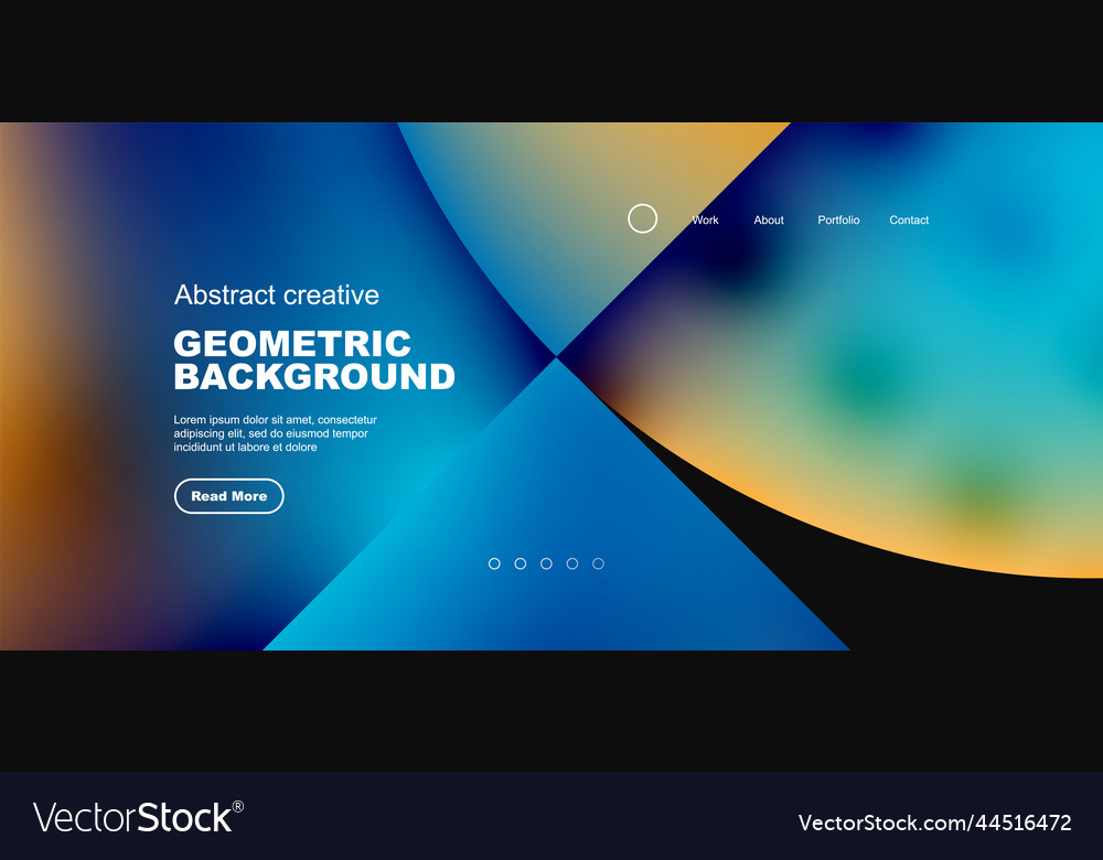 Circle abstract background with fluid gradient Vector Image