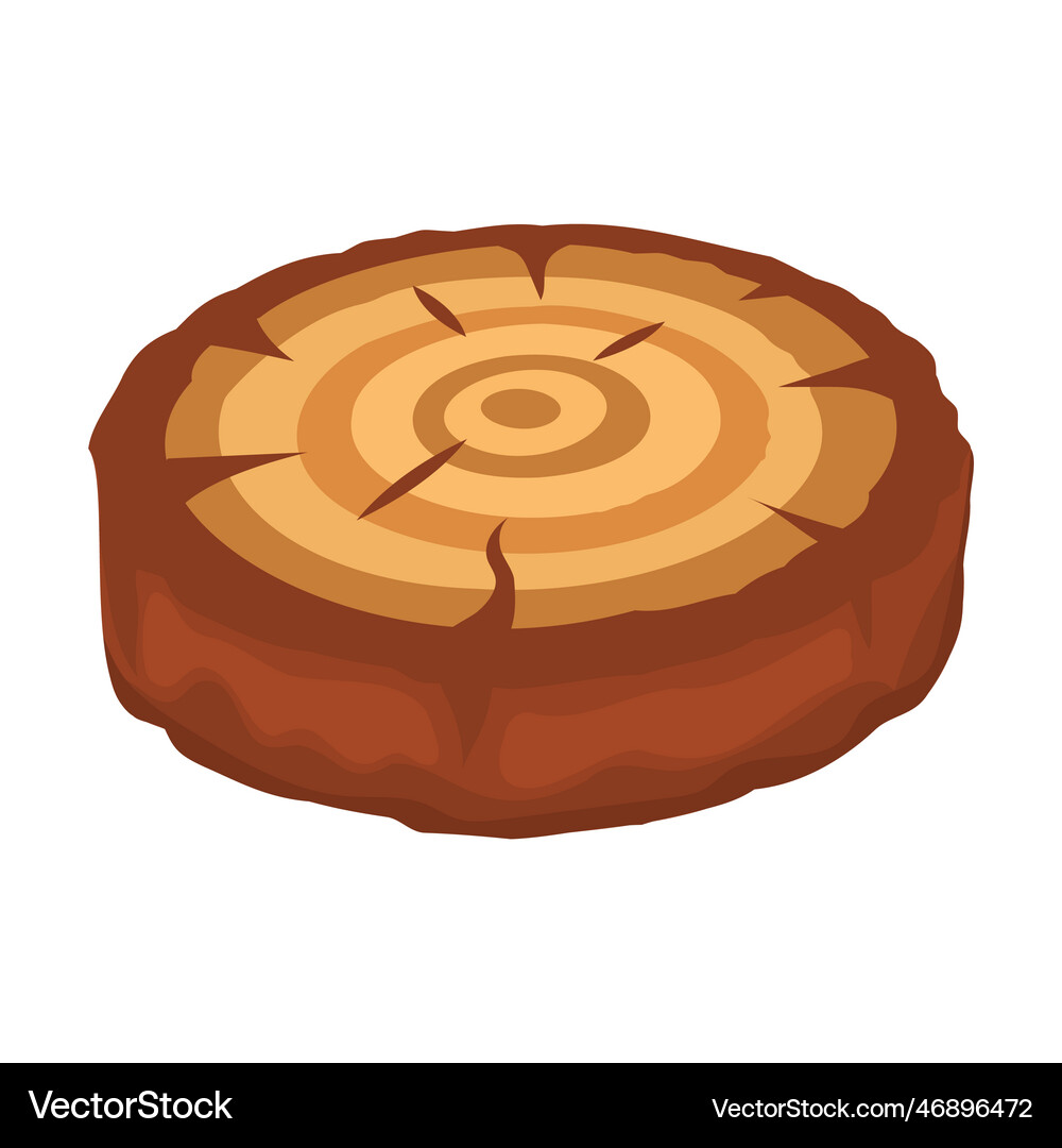 Piece saw cut of old tree stack of trees Vector Image