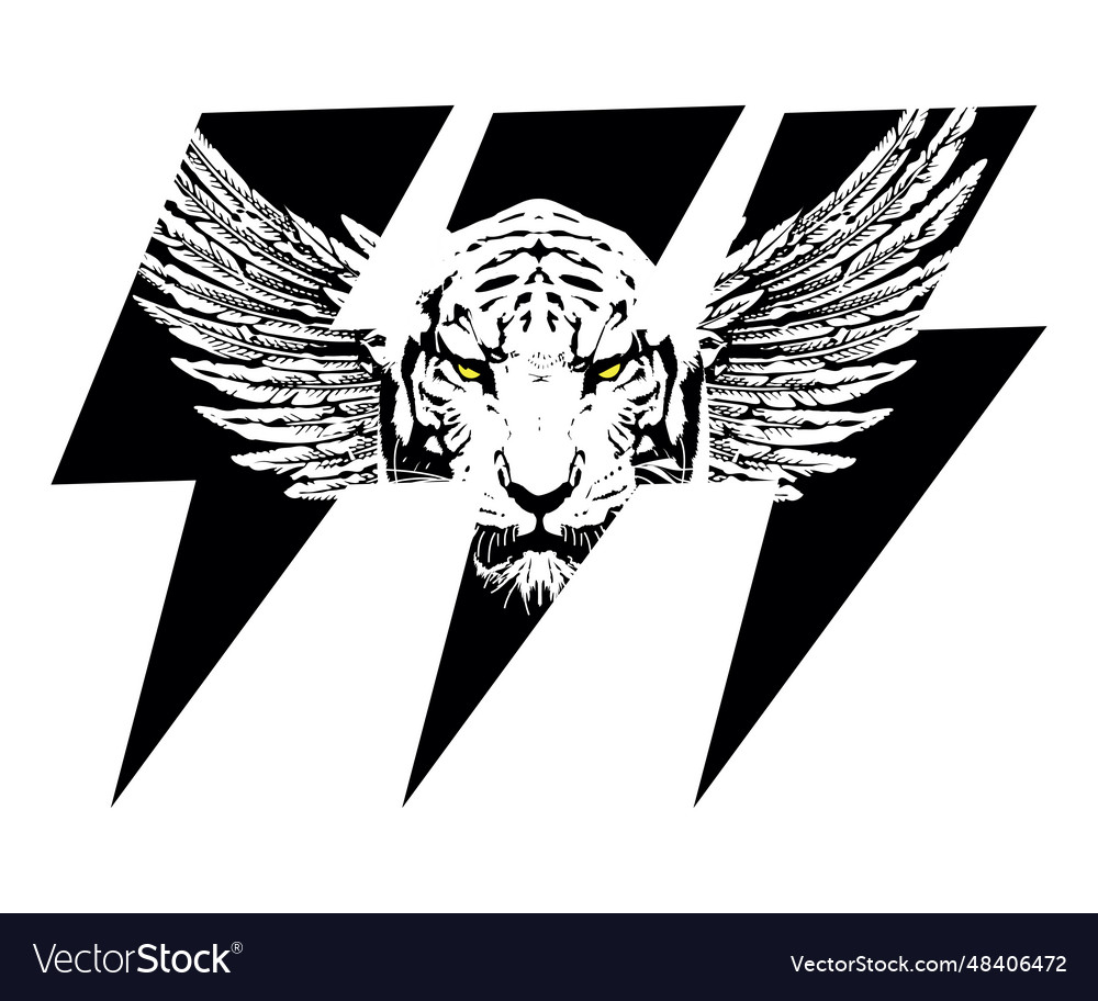 Tiger face Royalty Free Vector Image - VectorStock