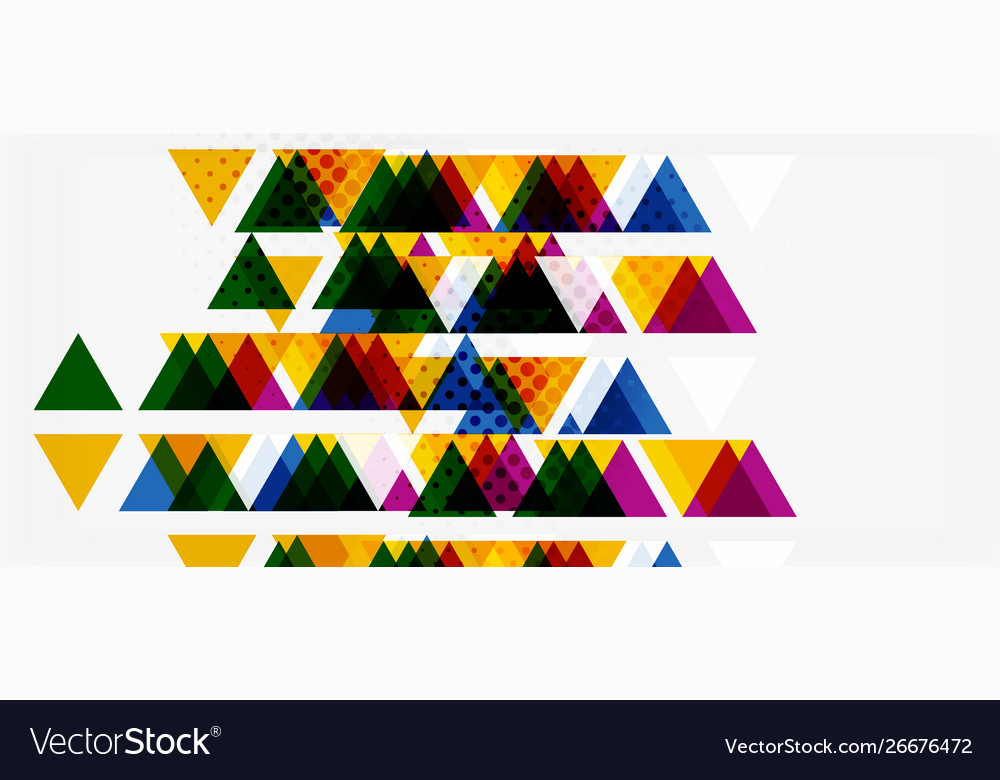 Triangle geometric abstract composition Royalty Free Vector