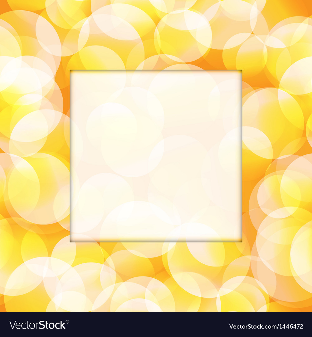 Yellow frame Royalty Free Vector Image - VectorStock