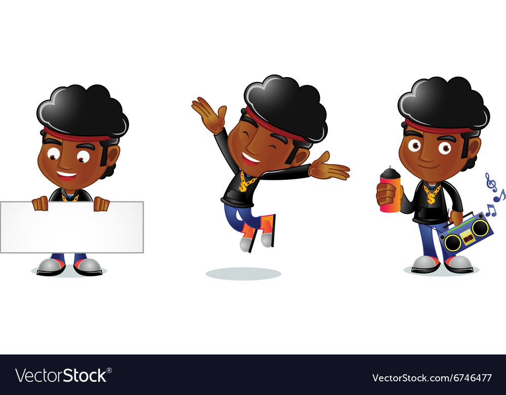 Afro guy 1 Royalty Free Vector Image - VectorStock