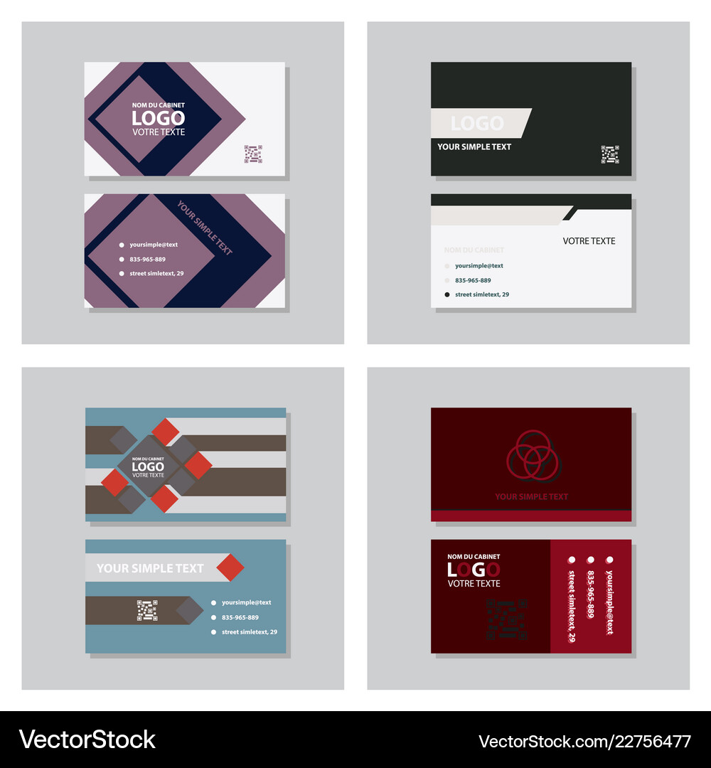 Business model name card luxury modern black Vector Image