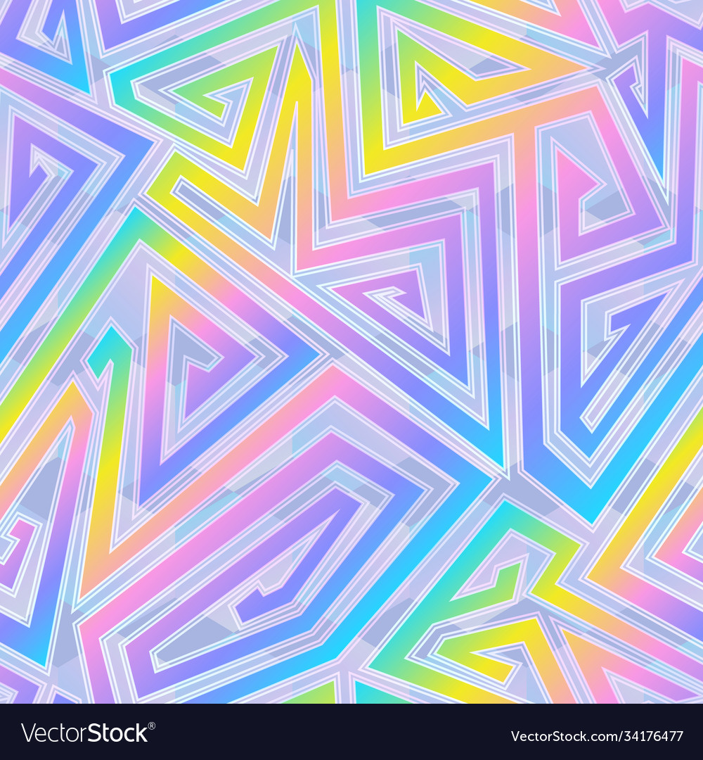 Colored geometric seamless pattern Royalty Free Vector Image