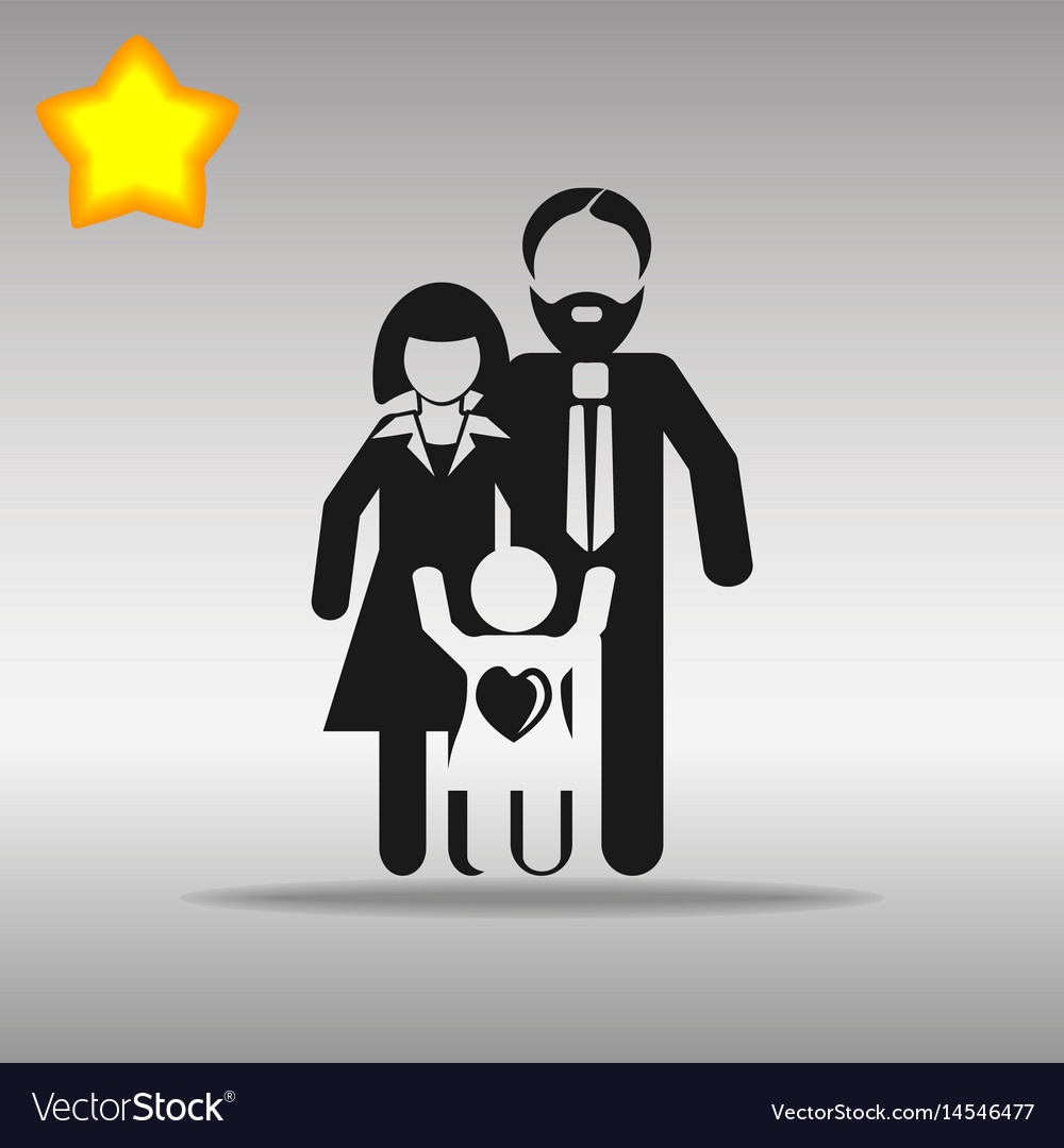 Family black icon button logo symbol Royalty Free Vector Family black icon button logo symbol Royalty Free Vector
